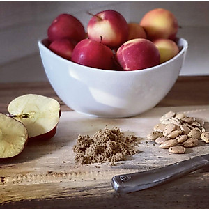 Partito Bella Stackable Porcelain Bowl Set - White Large and Medium Serving Bowls for Cereal, Soup, Noodles or Ice Cream - Made of Pro-Grade Porcelain for Easy Clean Up