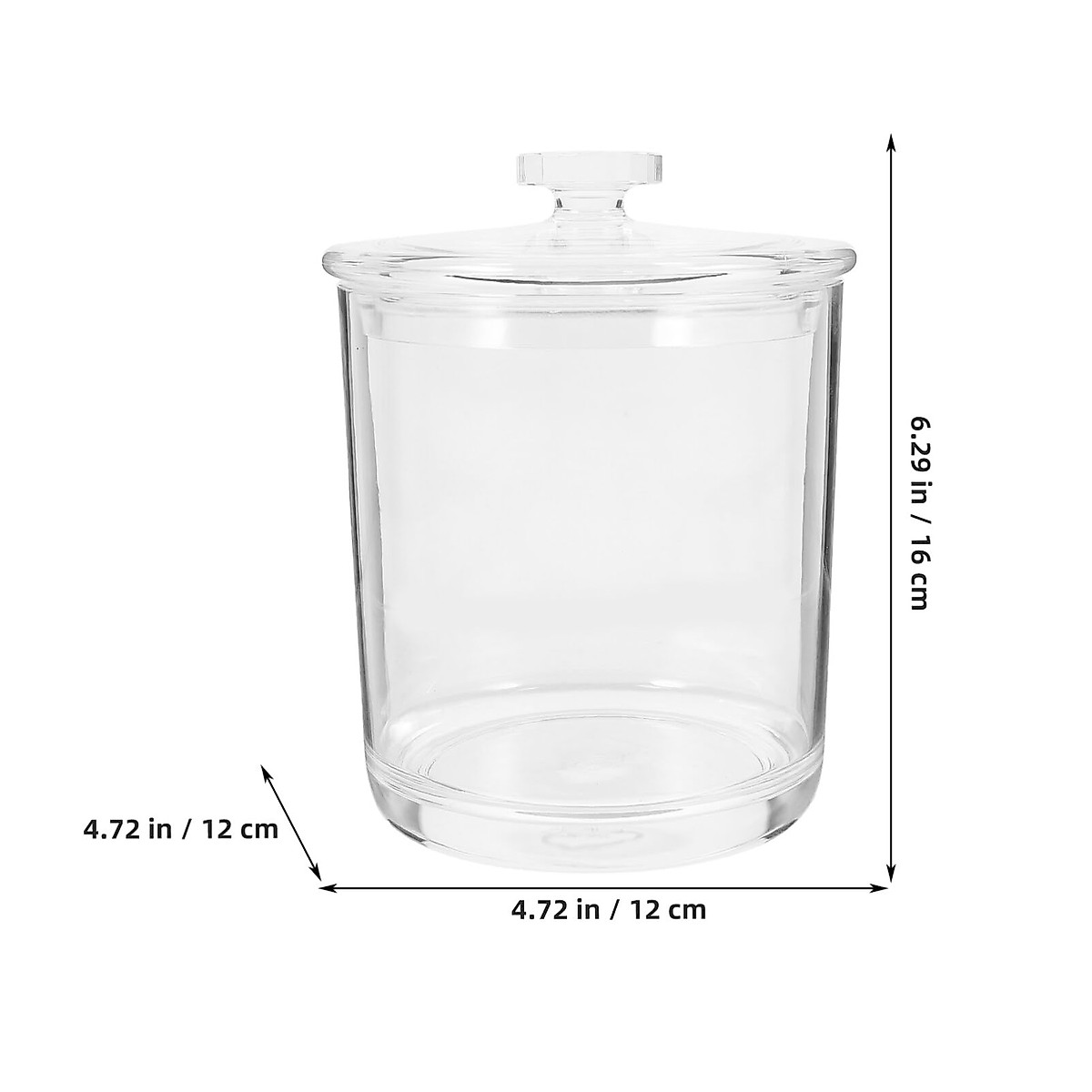 Tea Canister Airtight Lid Tea Storage Container Desktop Kitchen Snack Jar Candy Canister Storage Containers Lids
