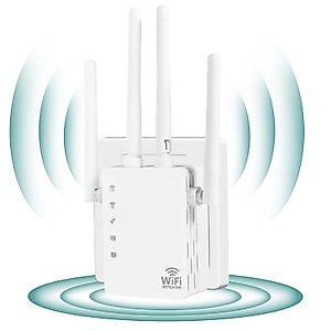 WiFi Extenders Signal Booster for Home Cover Up to 12880 sq. ft & 105 Devices, WiFi Extender, 1200Mbps WiFi Amplifier, WiFi Range Extender, WiFi Booster, Internet Booster, WiFi Extender Booster