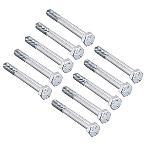 uxcell Hex Head Screw Bolts Carbon Steel 5/16"-18x2-3/4" Fastener Grade 5 UNC 10pcs