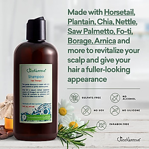 Hair Loss Shampoo | Hair Regrowth Shampoo For Thinning Hair | Hair Growth Product For Men and Women | Just Nutritive | 16 Oz