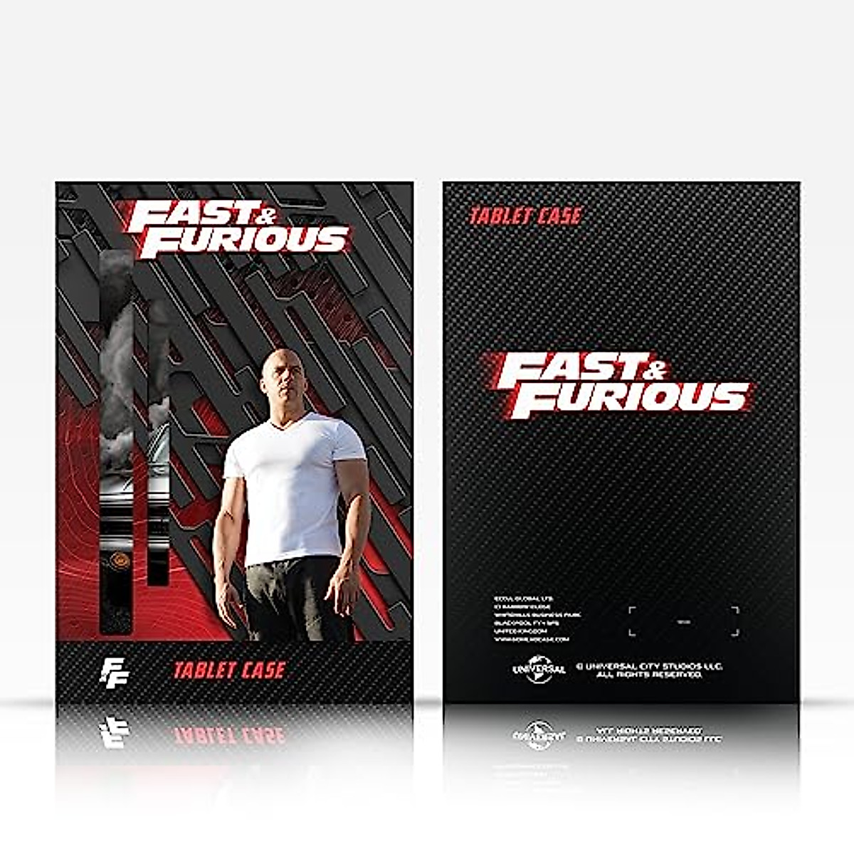 Head Case Designs Officially Licensed Fast & Furious Franchise Furious 7 Key Art Soft Gel Case Compatible with Amazon Fire HD 10 (2021)