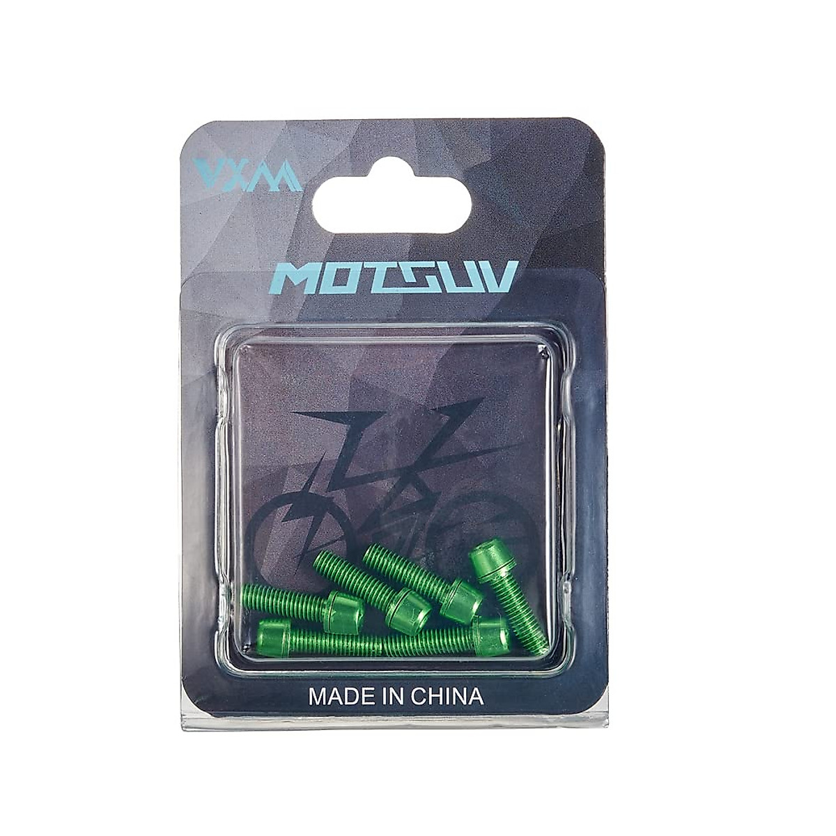 Bicycle Stem Bolts Color Tapered Head Bolt with Washer Screw M5x18mm for Road Bike,MTB,BMX,Folding - 6Pcs (Green)