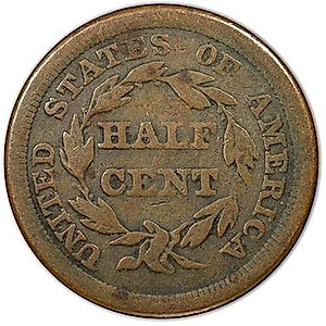 1793-1857 US Half Cent