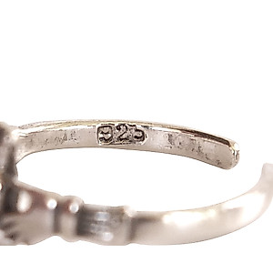 Handmade Silver Irish Claddagh Toe Ring, 925 Sterling Silver, Adjustable, Non Tarnish, Engagement, Crown Heart, Open Toe, Pinky, or Knuckle Rings for Women (Silver-Claddagh (077))