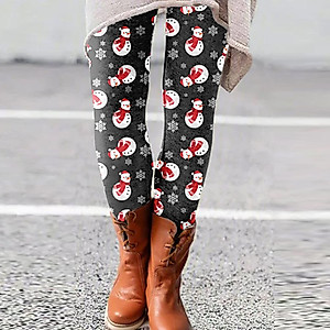 AMDBEL Plaid Leggings for Women High Waisted,Striped Leggings Plus Size, Women High Waist Workout Leggings Christmas Printed Gym Athletic Tummy Control Yoga Pants with Pockets Xmas Pants