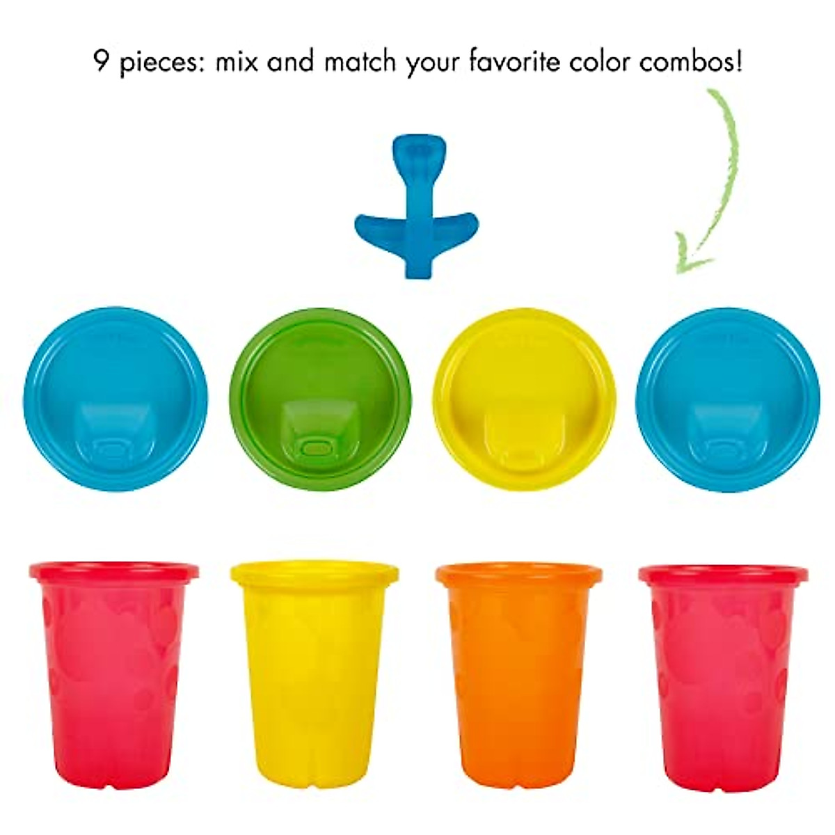 The First Years Take & Toss Spill-Proof Sippy Cups, 10 Ounce, 4 Count