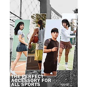 Black Head Tie Headband, Tie Up Sweatband for Tennis Sweat Hair Band Ninja Karate Pirates Basketball, Running, Workout for Men Women Boys Girls (Black 4 Pack)