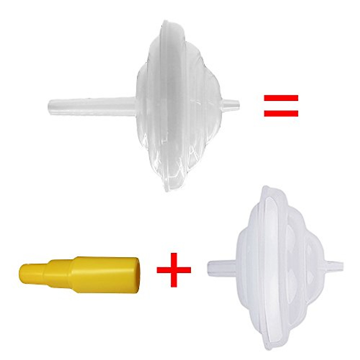 Maymom Backflow Protector, Long Stem, Compatible with Spectra S1, S2 and 9 Pumps, Compatible with Medela Flanges and Medela Parts; 2pc