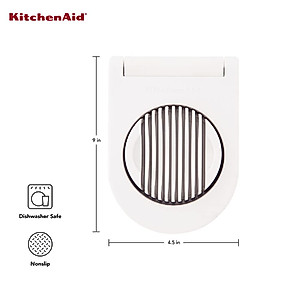 KitchenAid Classic Egg Slicer with Stainless Steel Wires, 9 Inch, White