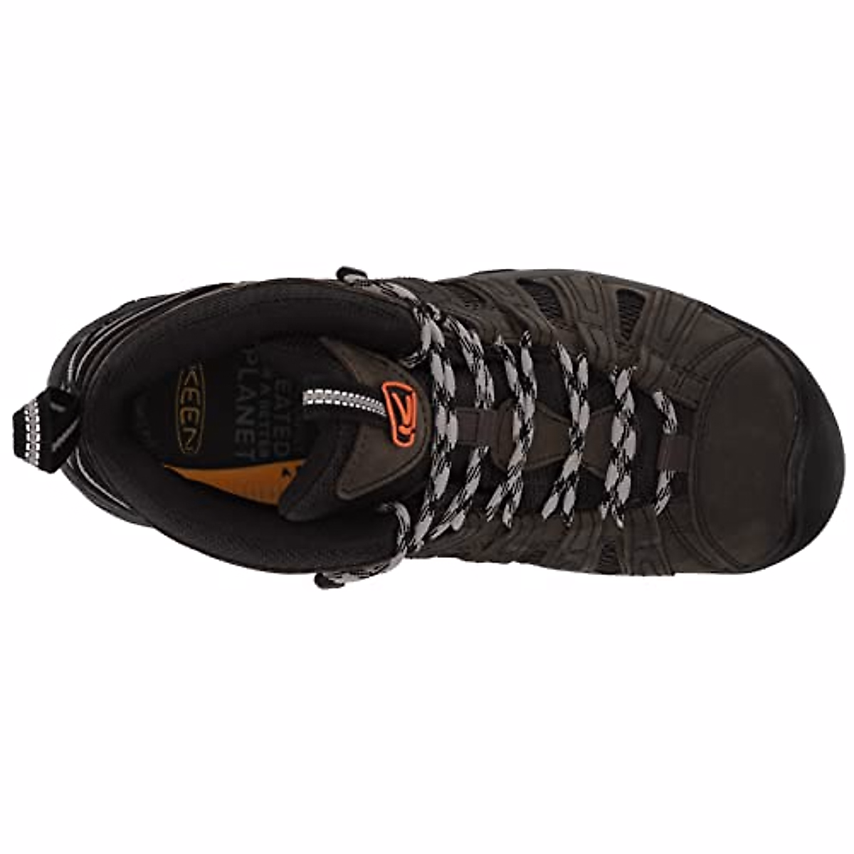 KEEN Men's Voyageur Mid Height Breathable Hiking Boots, Steel Grey/Scarlet Ibis, 10.5