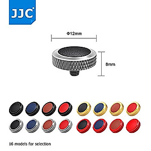 JJC Compatible Soft Shutter Release Button Cap for Fuji Fujifilm X-T30 II XT30 X-T3 XT3 X100F X-Pro2 X-Pro1 X-T2 X-E3 X-E2S X-T20 X-T10 X100T X100S for Sony RX10 IV III II, RX1RII RX1R RX1 / GR Black