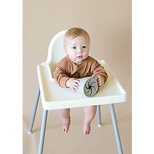 otterlove Collapsable Silicone Snack Container with Attachable Lid | 100% Pure LFGB Platinum Silicone with No Fillers | Snack Cup (2 Pack - Sage & Sand))