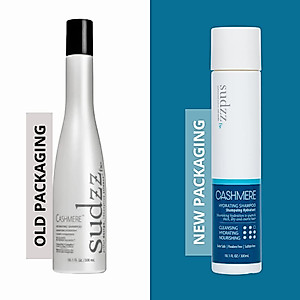 SUDZZFX Cashmere Hydrating Shampoo - Dry Scalp Treatment Hair Shampoo - Clarifying Shampoo - Color Treated Sulfate Free Shampoo for Hair Care - Travel Size Shampoo - 10.1 Fl Oz