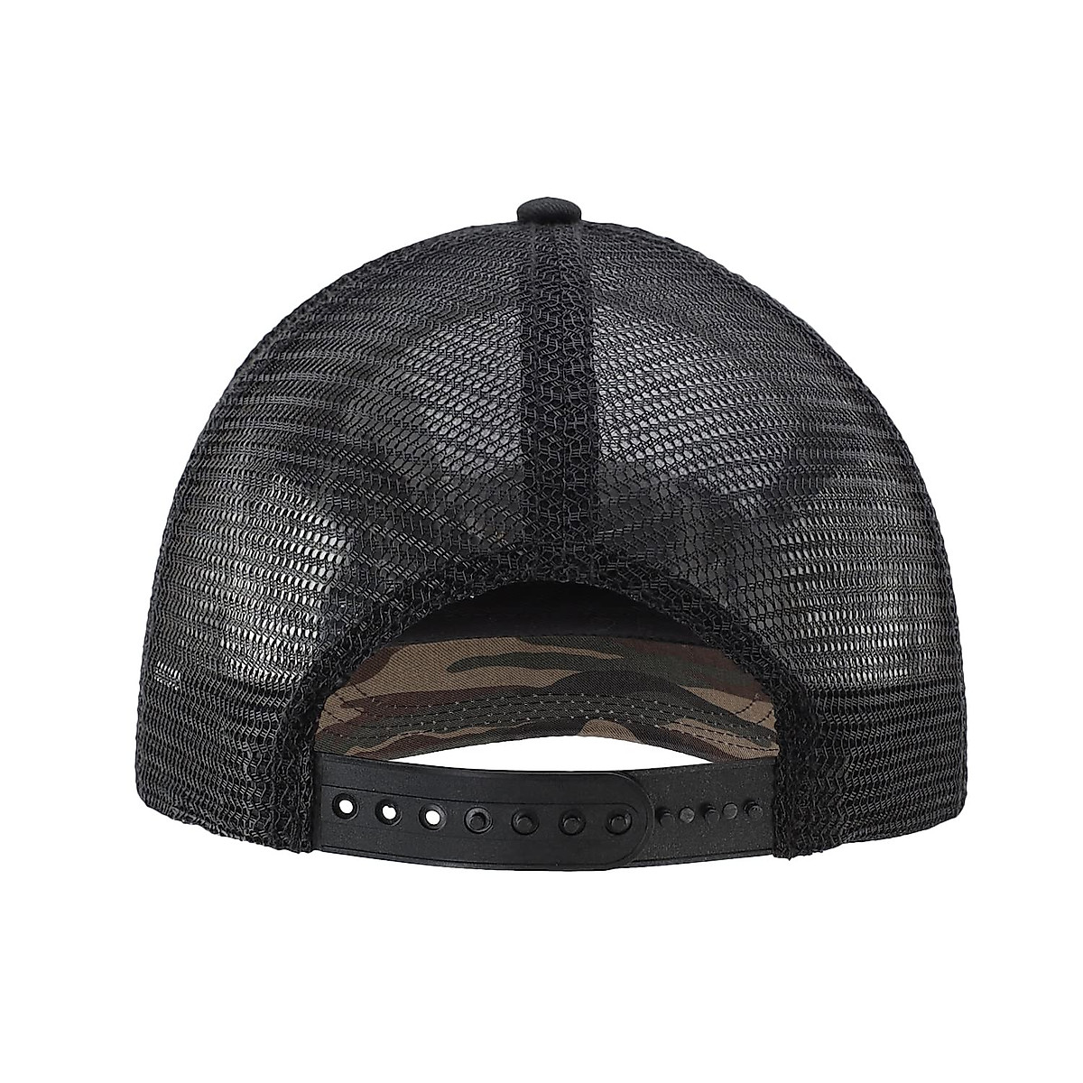 Home Prefer Men's Vintage Mesh Trucker Hat Outdoor Sport Summer Baseball Cap (Black New)