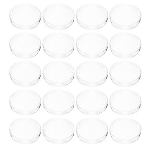 Petri Dishes Agar Plates, Plastic Petri Dish with Lid 70mm Petri Plates for Lab Experiment Biology Microbiology Studies School Teaching, 20pcs