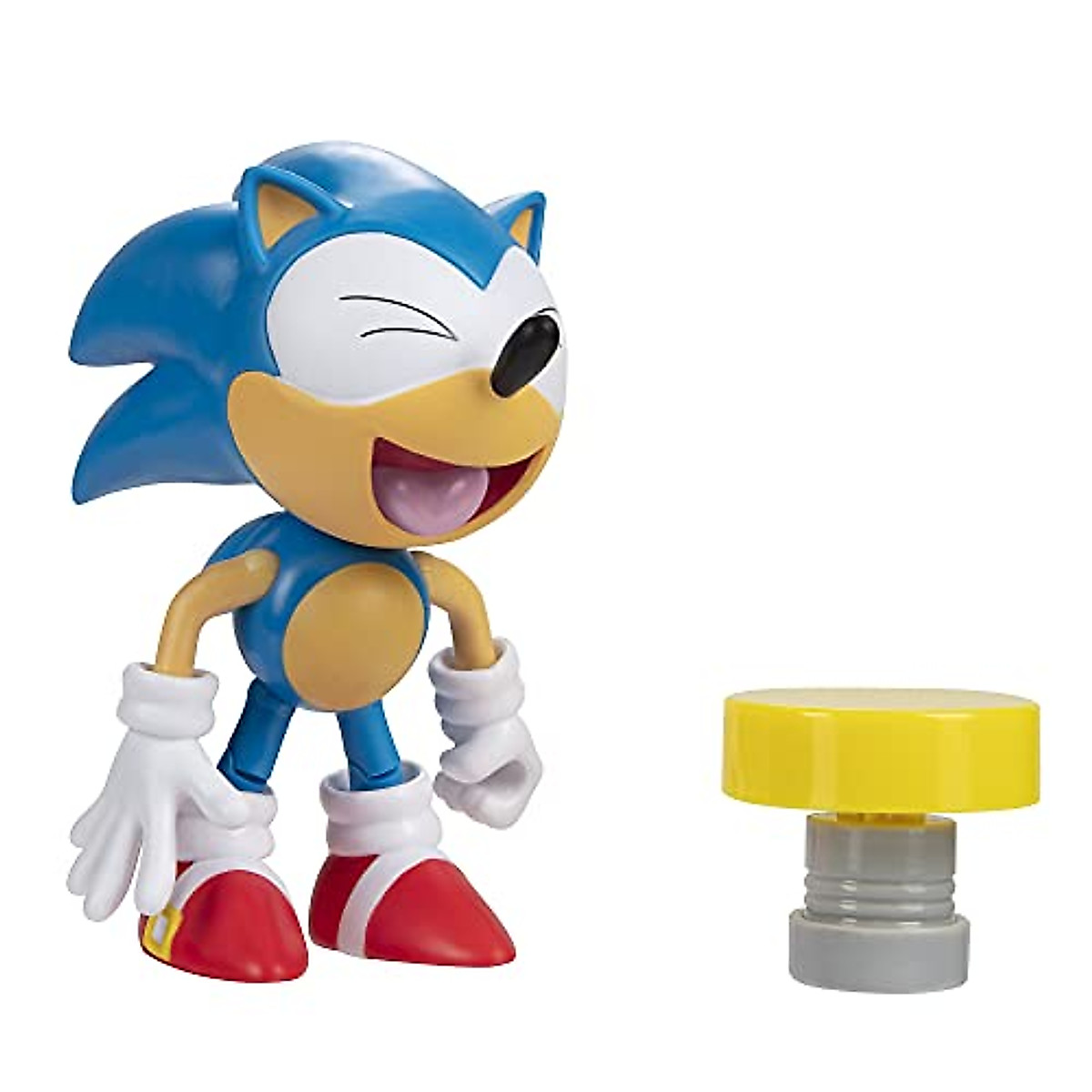 Sonic The Hedgehog 4-Inch Action Figure Classic Sonic with Spring Collectible Toy