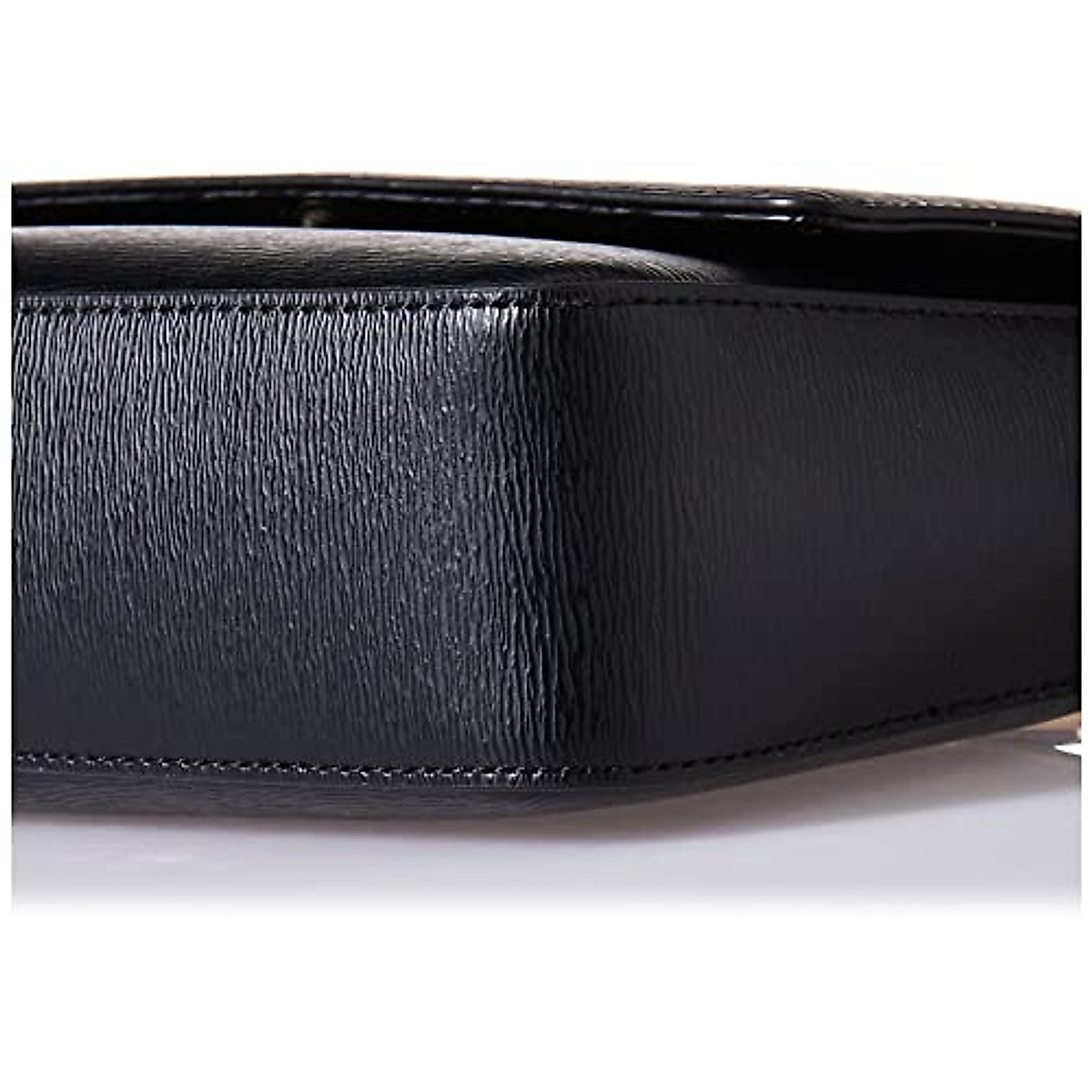 DKNY womens Dkny Bryant Md Flap Crossbody, Black/Gold, One Size US