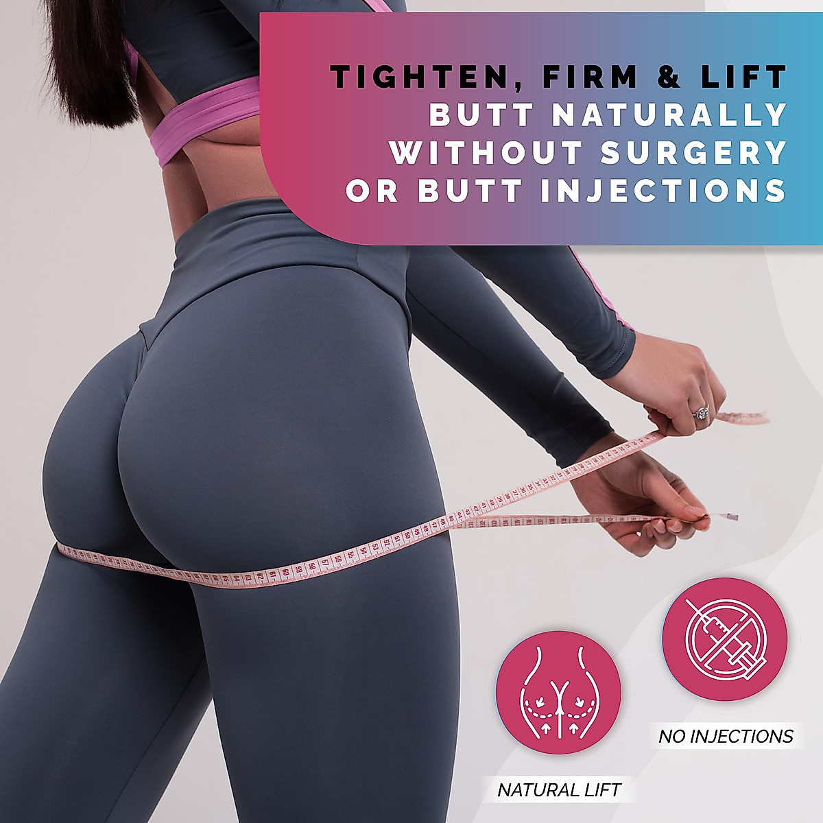 Butt Enhancer Pills for Big Booty & Curvy HIPS - Weight Gainer for Womens Curves Bigger Butt Pills for Women - Booty Builder Aguaje para Aumentar Gluteos y Caderas - Butt Growth Products