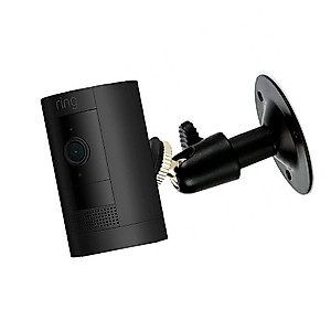 Security Wall Mount for Oculus Sensor Arlo, Arlo Pro,R Stick Up Cam Wired/Battery,SERMICLE Metal Security Camera Bracket Outdoor Indoor 360° Rotation 1/4" Screw Camera (3 Pack,Black)