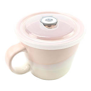 Boston Warehouse 24oz Tall Souper Mug Reuseable Food Storage Container Pastel Pink