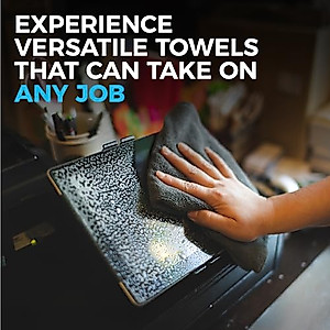 The Rag Company - All-Purpose Microfiber Terry Cleaning Towels - Commercial Grade, Highly Absorbent, Lint-Free, Streak-Free, Kitchens, Bathrooms, Offices, 300gsm, 12in x 12in, Green (12-Pack)