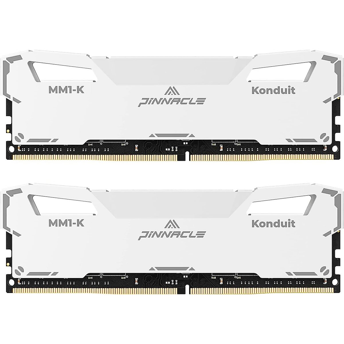 Timetec Pinnacle Konduit 16GB KIT(2x8GB) DDR4 3200MHz PC4-25600 CL16-18-18-38 XMP2.0 Overclocking 1.35V Compatible for AMD and Intel Desktop Gaming PC Memory Module RAM - White
