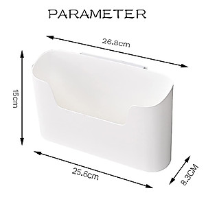 ICCGBHGO Under Sink Organizer and Storage, Kitchen Bathroom Under Sink Cabinet Sliding Pull Out Storage Drawer Tray Caddy Organizer, Wall Mount Inside Cabinet Door Organizer Holder White (2PCS)