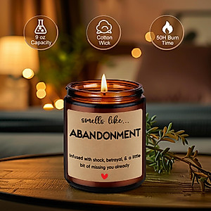 LEADO Candles - Friends Moving Away Gift, Coworker Leaving Gifts, Going Away Gifts for Coworkers Women, Men - Funny Retirement, Leaving Job, Goodbye, Farewell Gifts for Coworkers, Boss, Bestie