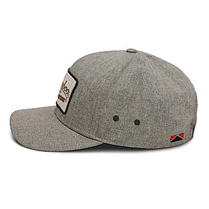 Big Bamboo Heathered Vintage Fly Fishing Patch Cap (Heathered Brown)