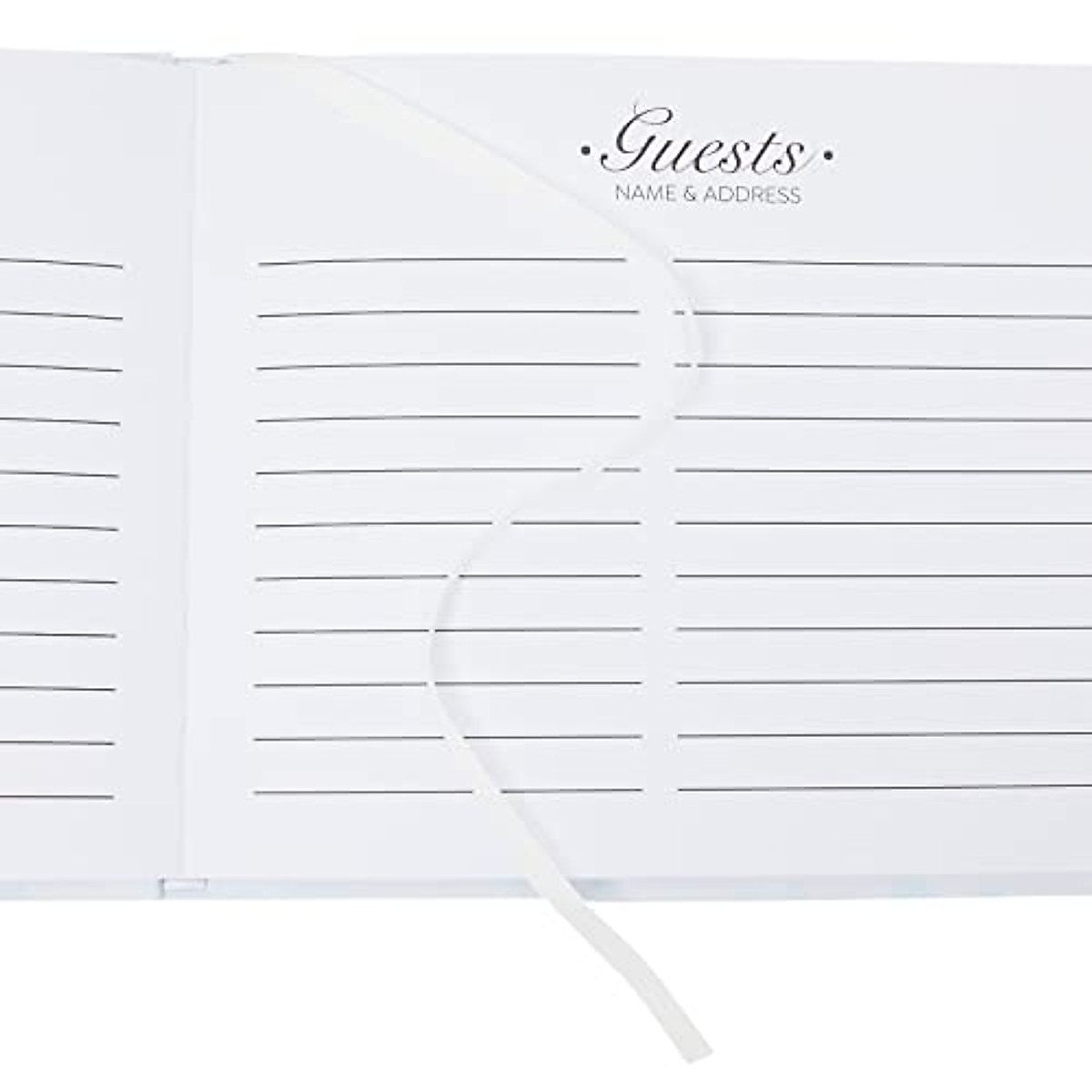 Floral Wedding Guest Book for Reception, Party, Baby Shower, Birthday (8.3 x 6.25 in, 56 Pages)