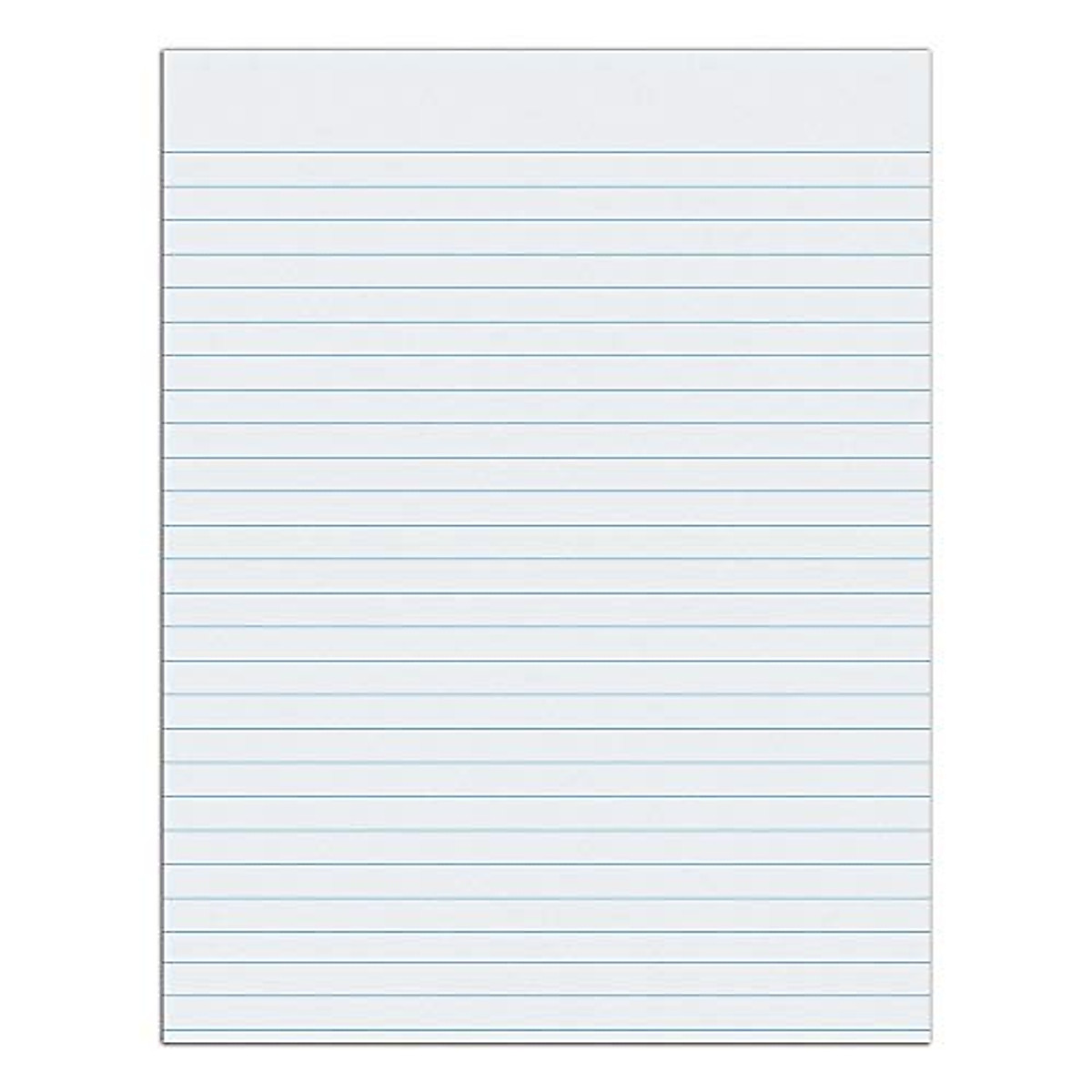 Pacon Composition Paper, 8.5 X 11, Wide/legal Rule, 500/pack,White