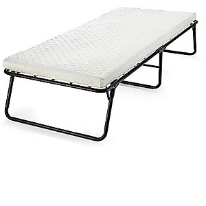 Guest Folding Bed Cot - with Memory Foam Mattress Compact, Portable & Lightweight Folding Bed Frame with Thick Memory Foam Mattress for Spare Bedroom & Office (31 inch)