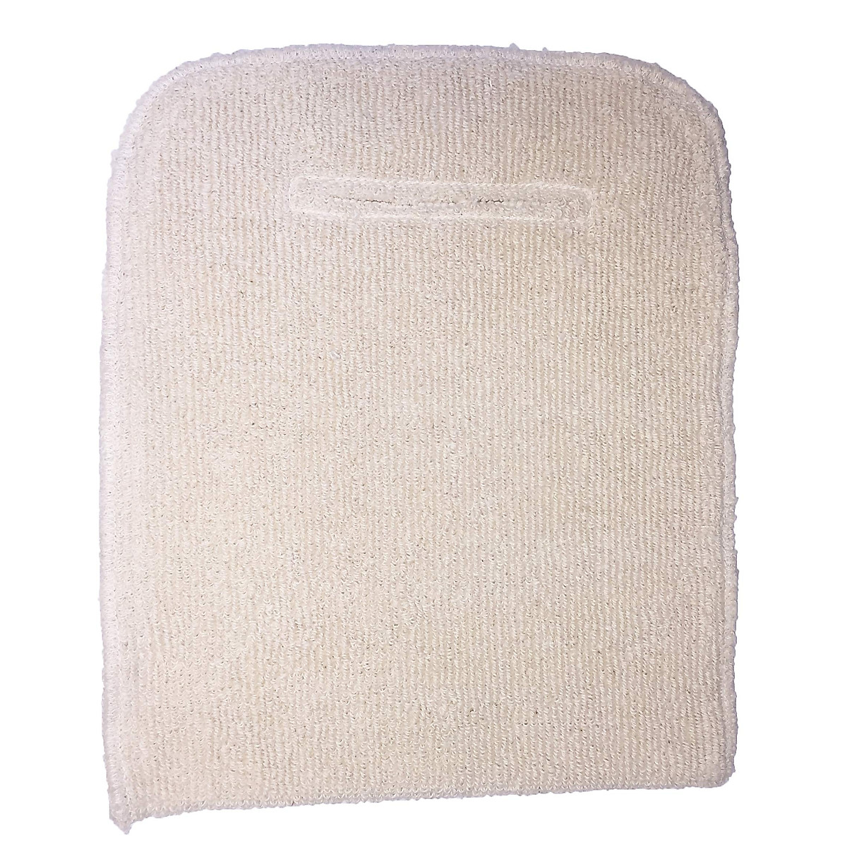 Golden Protective Services Outlet Cotton Loop, 10" x 11" Cream Oven Pad with Handslot, Heavy Weight Terry Cloth, 500 Degree Temp Rating