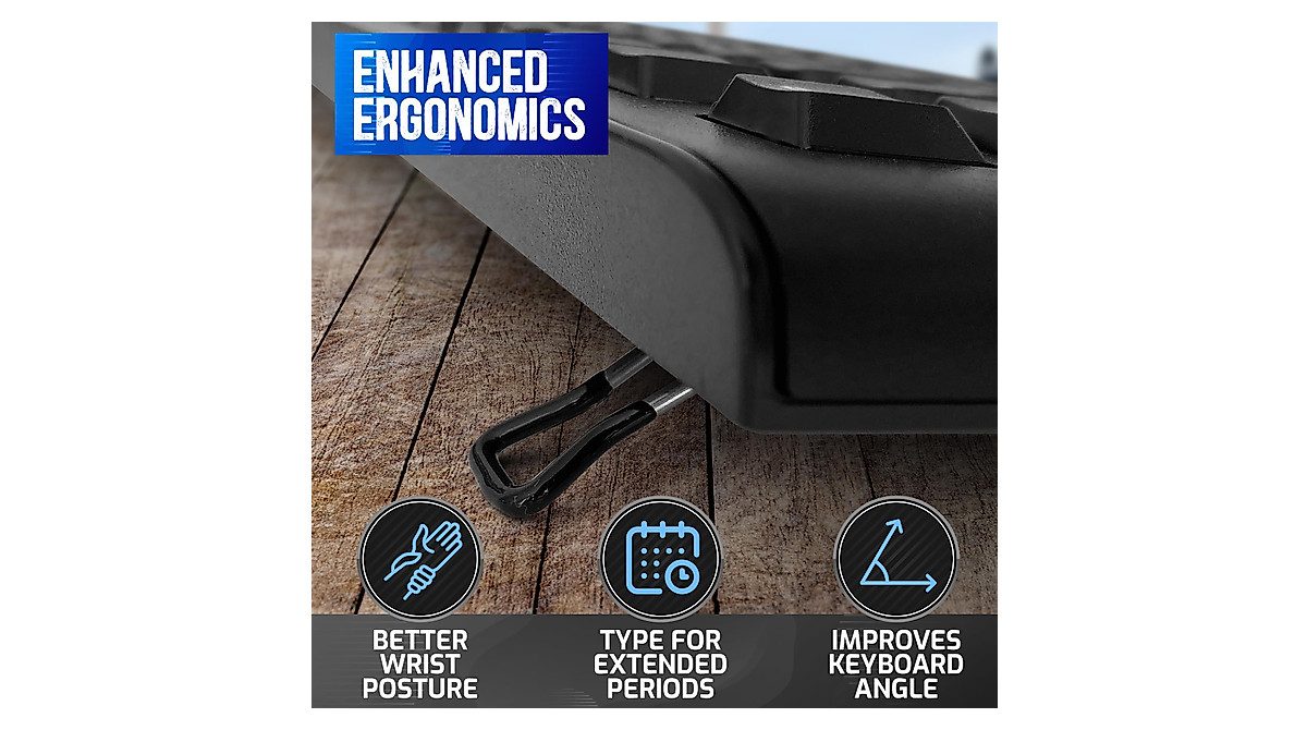 Computer Keyboard Feet Replacement 2 Pcs - Rubber Grip Small Ergonomic ...