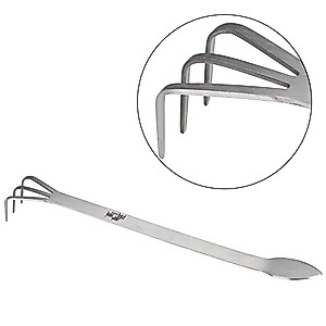 Rake Bonsai Tool Bonsai Tweezers 2 in 1 Stainless Steel Bonsai & Gardening Tool Root Rake + Spatula