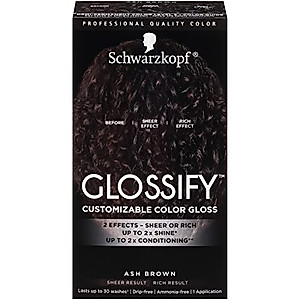 Schwarzkopf Glossify Customizable Color Gloss, Ash Brown