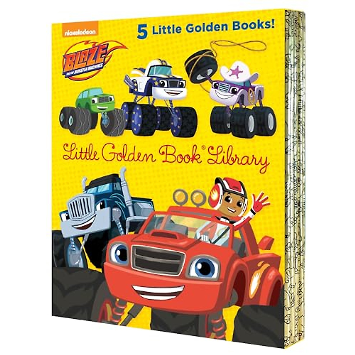 Blaze and the Monster Machines Little Golden Book Library -- 5 Little Golden Books: Five of Nickeoldeon's Blaze and the Monster Machines Little Golden Books