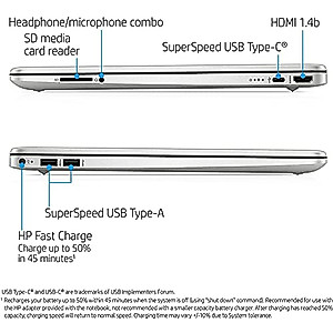 HP 2021 15.6" HD Laptop Computer, AMD Athlon Silver N3050U, 4GB RAM, 128GB SSD, HDMI, USB-C, WiFi, Webcam, Windows 10 S with Office 365 for 1 Year, cm. Accessories