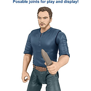 Mattel Jurassic World Dominion Human & Dino Action Figure Pack, Owen & Velociraptor Beta Figures & Accessories, Collectible Toy Dinosaur Set