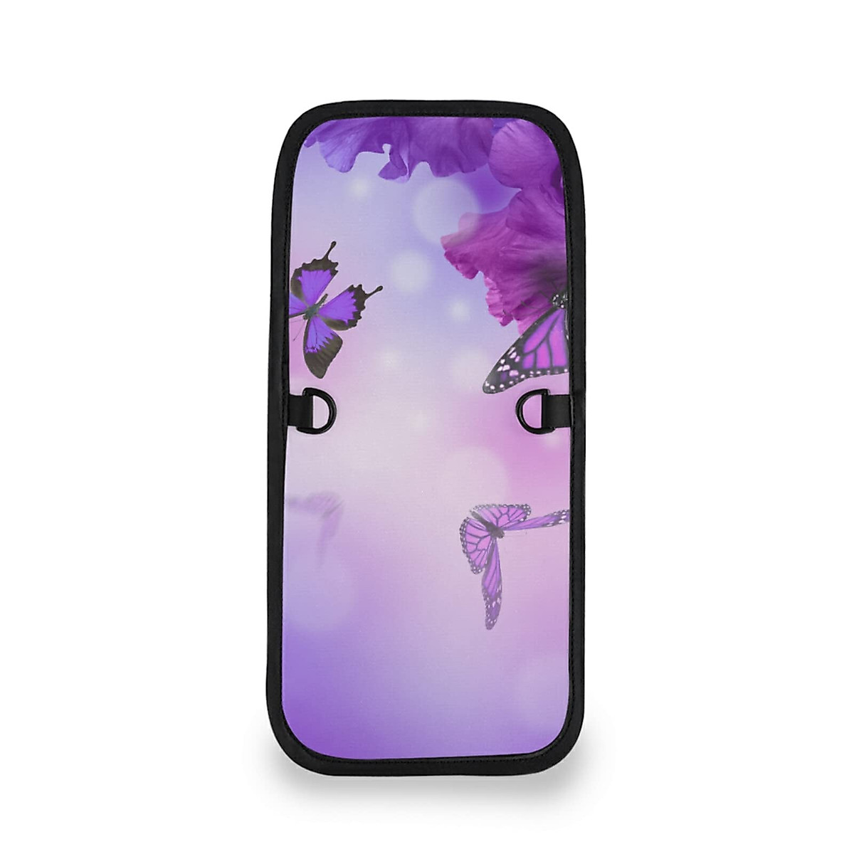 Women Small Crossbody Bag Purple Butterfly for Cellphone Purse Wallet with Card Slots Removable Strap(226na7a)