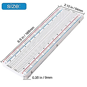 DEYUE 3 Set of Solderless Prototype Breadboard 830 tie Points Breadboard