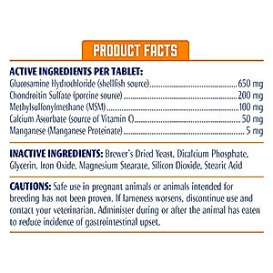 Pro-Sense Advanced Strength for Dogs Glucosamine Chew Tablets 120 ct