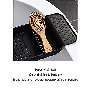 Bath Caddy Tray, Expandable Bath Shelf, Adjustable Bathtub Tray, Bathtub Storage Rack Multifunctional Bath Tub Table Caddy for Kids Toys, Bathroom Accessories (White, One Size)