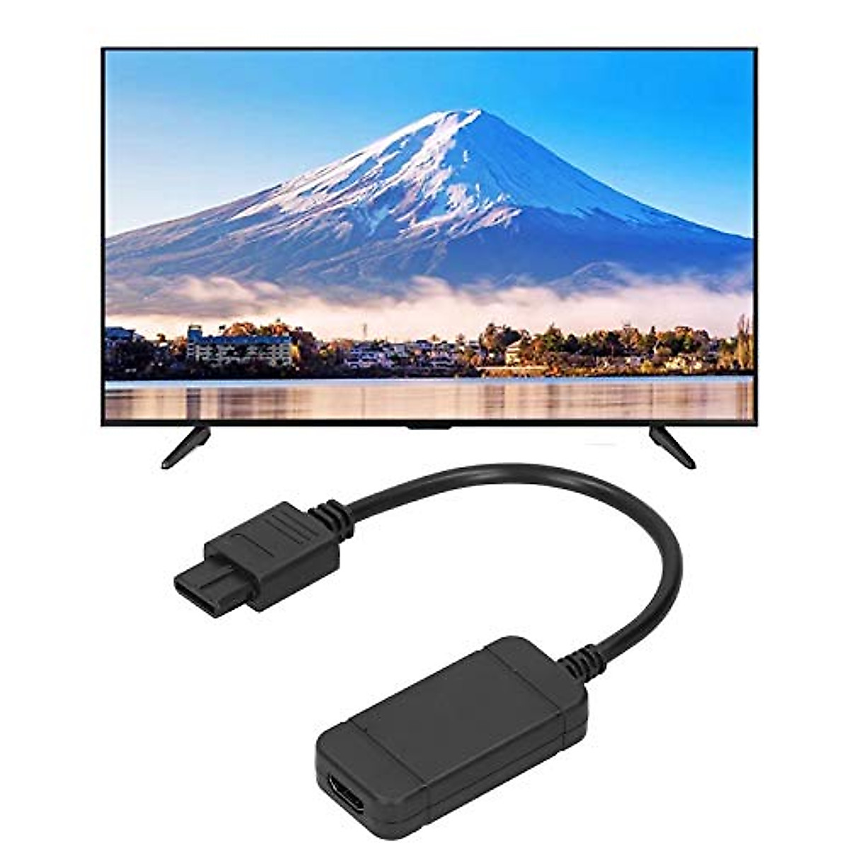 WNSC Game Console Adapter, Game Console Adapter Cable Simple to Use Portable High Performance Lightweight for SFC Display Mode for N64 Game Consoles