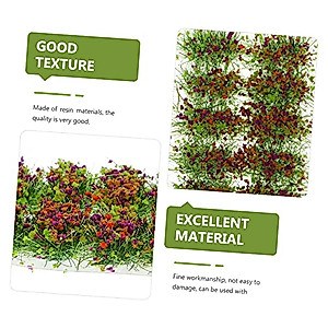 HANABASS 2 Boxes Tufts Scenery Tabletop Building Modelling Diorama Flower H Miniature Irregular Gaming for Cluster Hobby Static Train Railroad Adhesive Sand Bushy Layout Groups Grass of