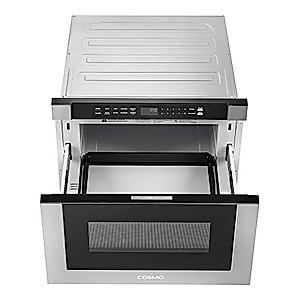 COSMO COS-12MWDSS-NH 24 in. Built-in Microwave Drawer with Automatic Presets, Touch Controls, Defrosting Rack and 1.2 cu. ft. Capacity in Stainless Steel