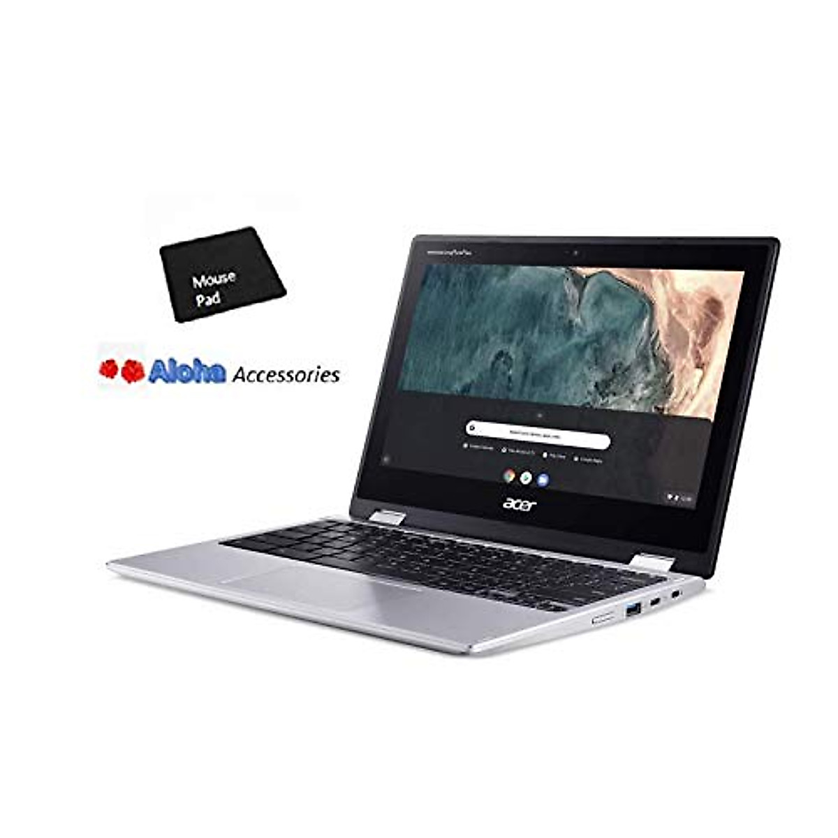 Acer 11.6" Touchscreen Convertible Spin 311 Chromebook Laptop, 32GB Storage, Silver (CP311-3H-K23X)