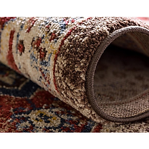 Rugs.com Eden Collection Rug – 6 Ft Runner Chocolate Brown Medium Rug Perfect for Hallways, Entryways