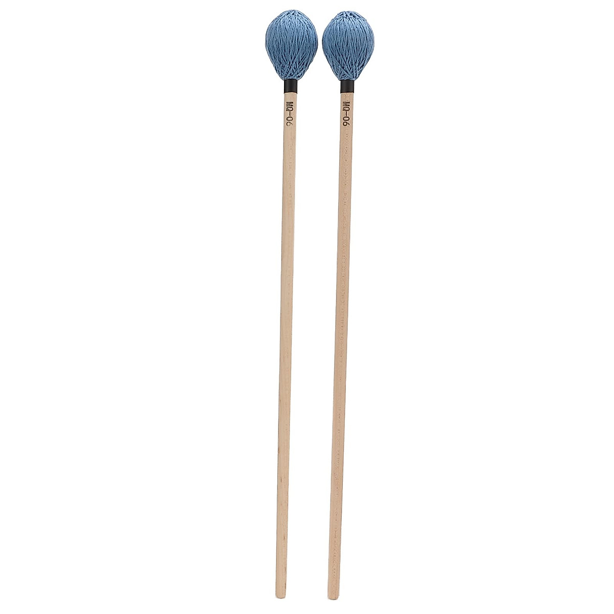 Keyboard Marimba Mallets, 1 Pair Soft Playing Yarn Head Mallet Replacement Comfortable with Maple Handle for Beginner for Percussion Instruments(blue)